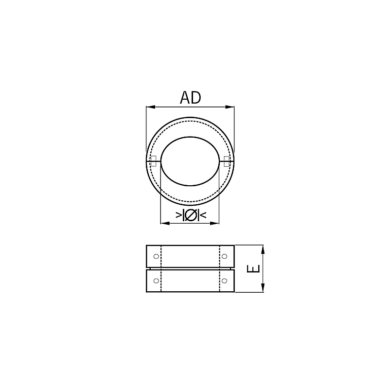 5606.028.219 / Inserto de sujeción para soporte de tubo pesado RQM - V0 ...