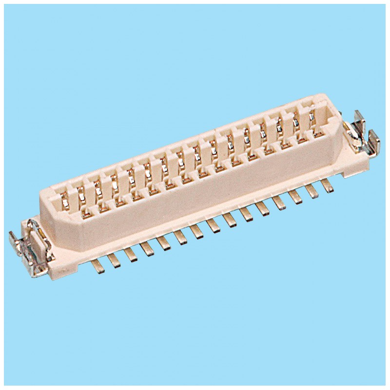 1076 / Conector hembra recto SMD PCB a PCB paso 1,00 mm