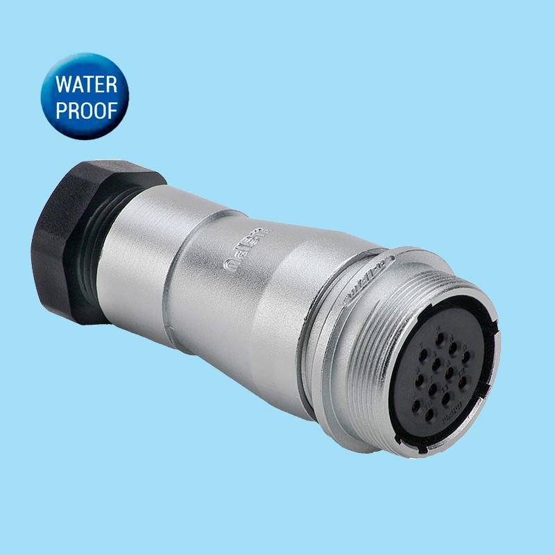 WF-ZA | In-line receptacle with plastic clamping-nut IP65