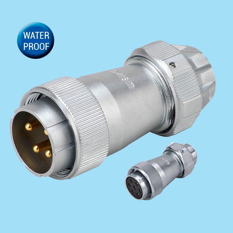 WF-TE | Plug with metal clamping-nut IP67