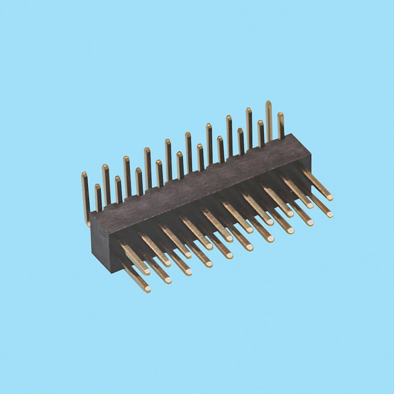 2583 / Regleta acodada doble fila - Paso 2,54 mm - Conectores PCB