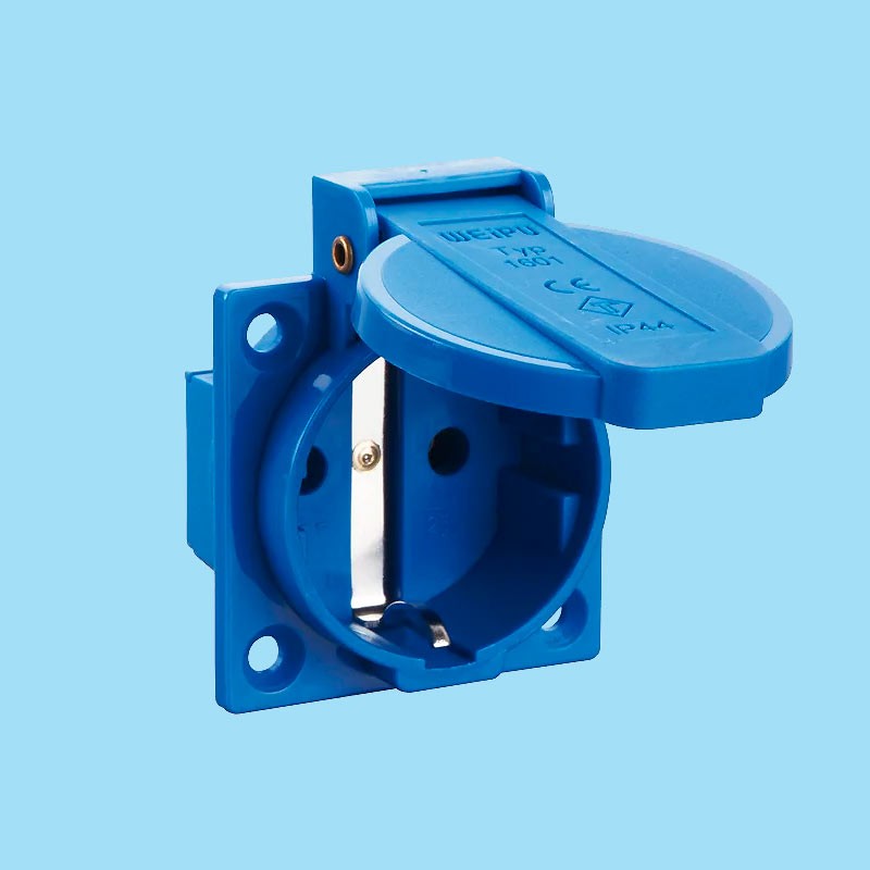 SCHUKO IP44 / CONNECTOR SOCKET | SCHUKO Socket - 2 Pin with protective plug