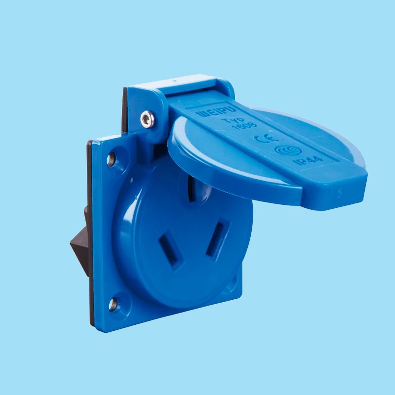 SCHUKO-IP44/CONNECTOR SOCKET | SCHUKO Socket - 3 Pin single phase socket