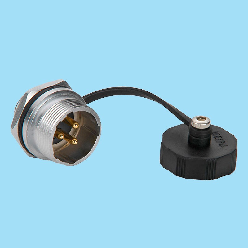 WS-ZM | Round flange receptacle - Weipu WS Series