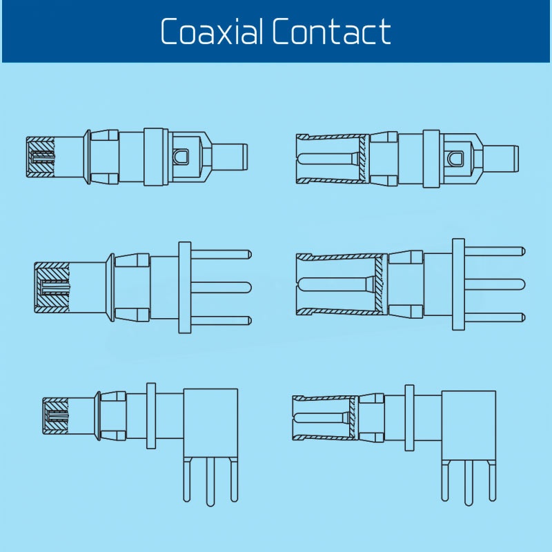 CXLT Series / Terminal Sub-D Combo COAXIAL CONTACT (Coaxial Contact for ...