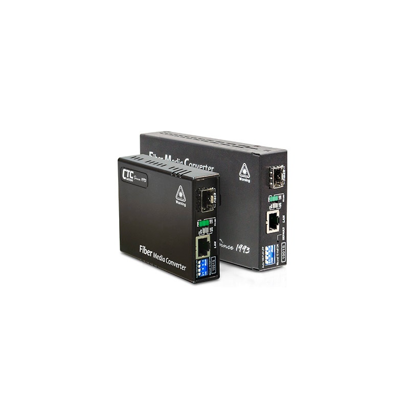 FMC-1001S: 10/100/1000Base–T to 100/1000Base–X SFP Media Converter