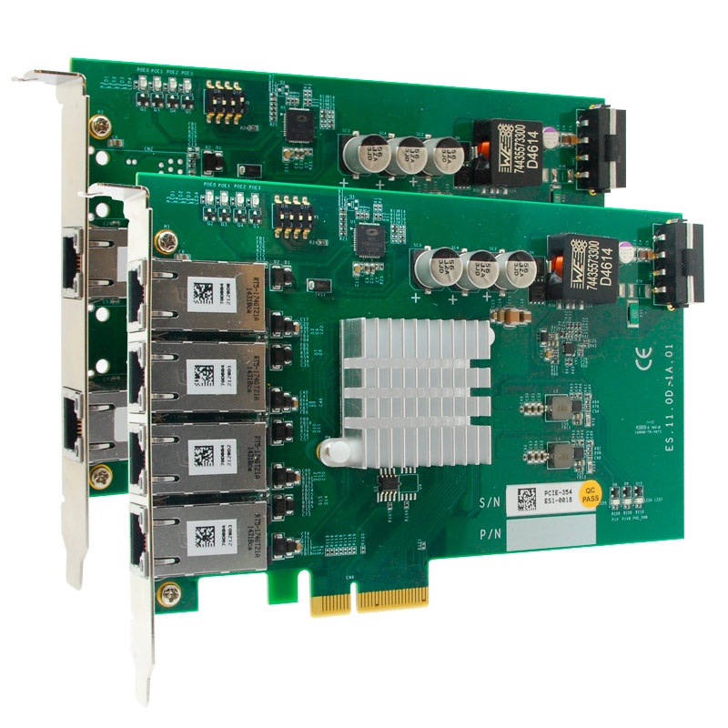 PCIe-PoE354at/PoE352at / Server-grade machine vision frame grabber card