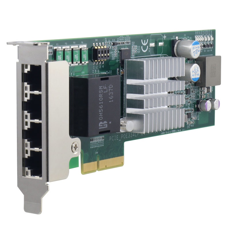 PCIe-PoE334LP / Low-profile 4-port server-grade gigabit mobile ...