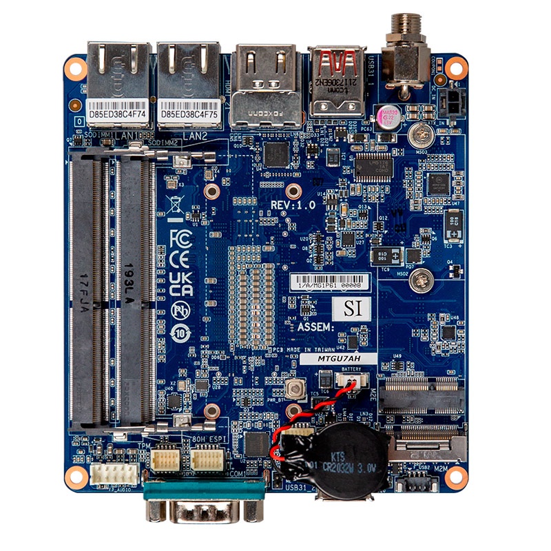 QBi-1135G7A Series / Embedded Compact Board with Intel® Core™ i5-1135G7 Processor, Dual Channel DDR4