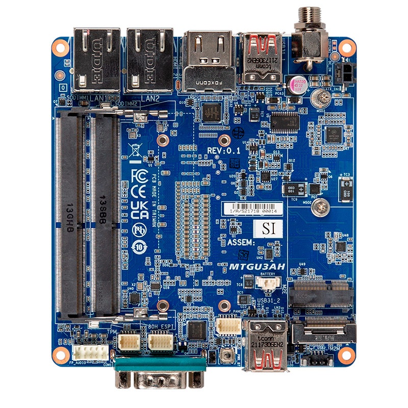 QBi-1135G7A Series / Embedded Compact Board with Intel® Core™ i5-1135G7 Processor, Dual Channel DDR4