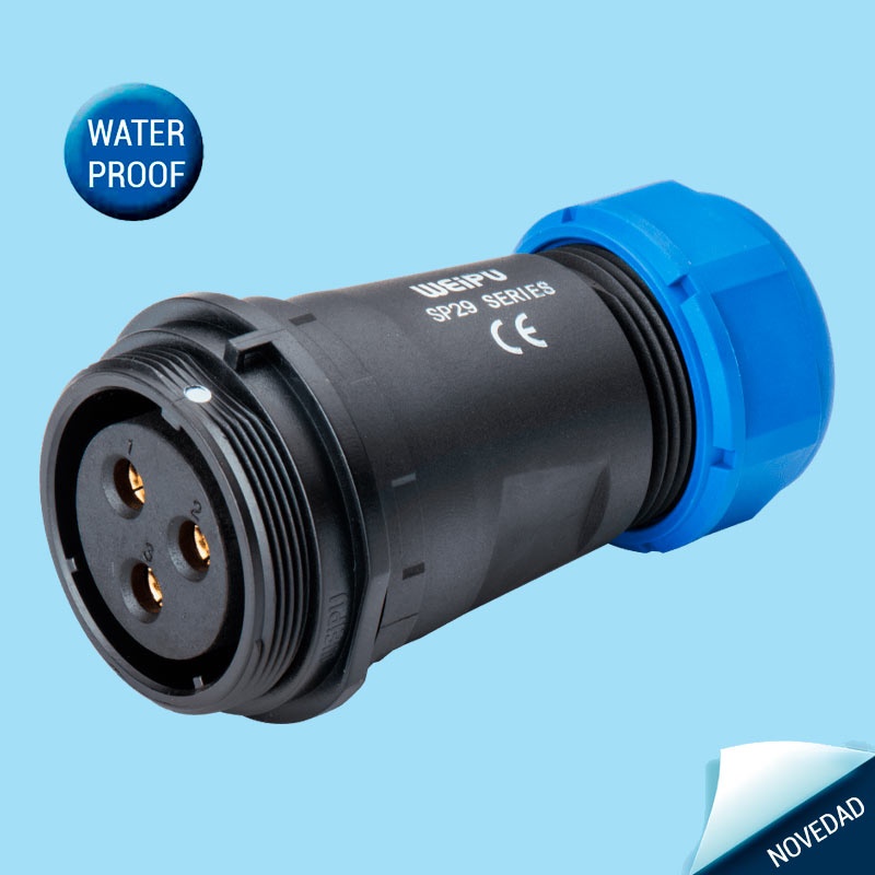 SP2911C/S | In-line cable connector - Weipu SP29