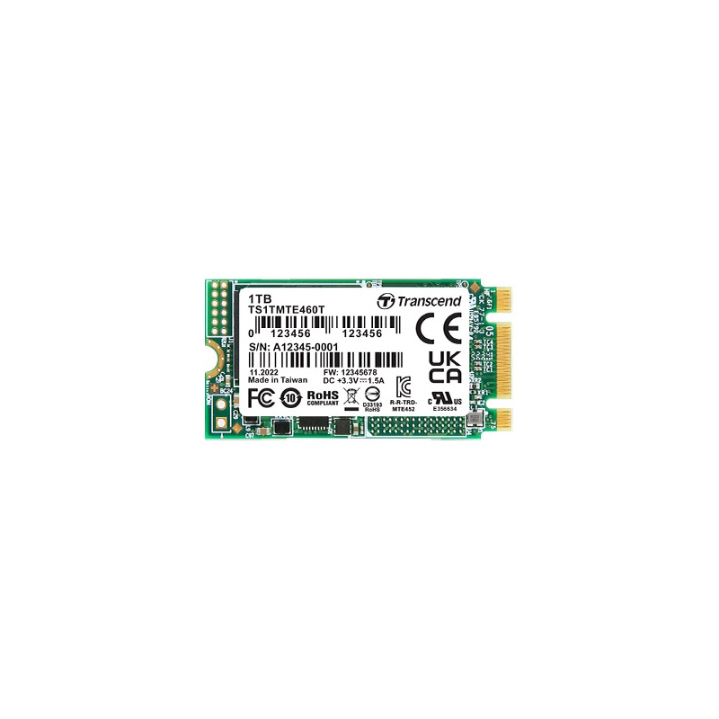 MTE460T / PCIe M.2 SSD con flash 3D NAND 112 capas, PCIe Gen 3 x2