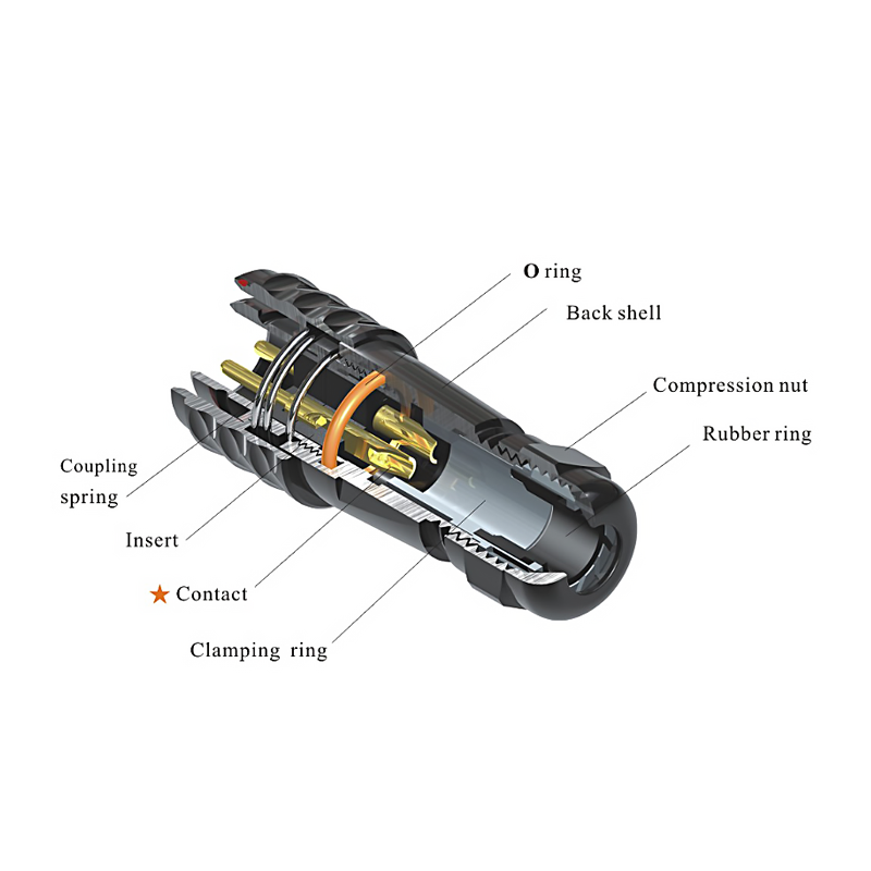 SA2011/S | In-line cable connector - Weipu SA20