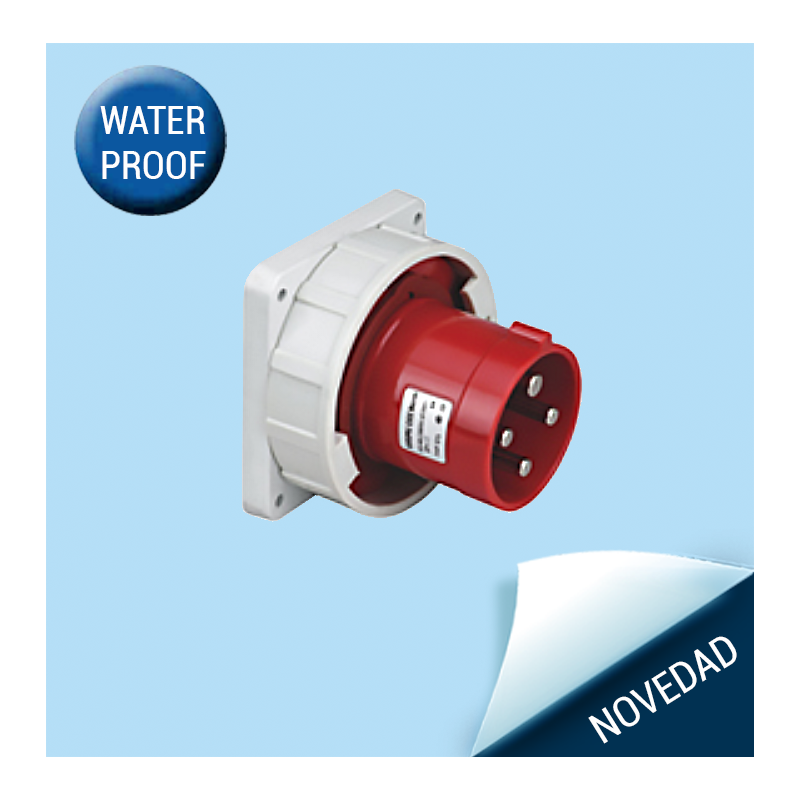 63A-IP67 | CEE Inlet (with CEE/IEC 60309-1, 60309-2)